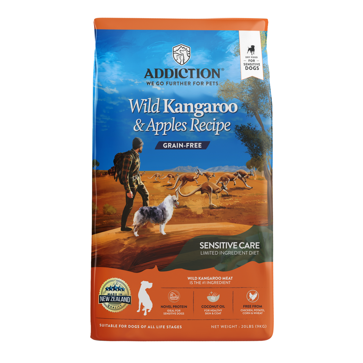 Wild Kangaroo & Apples Dry Dog Food – Addiction Pet Australia