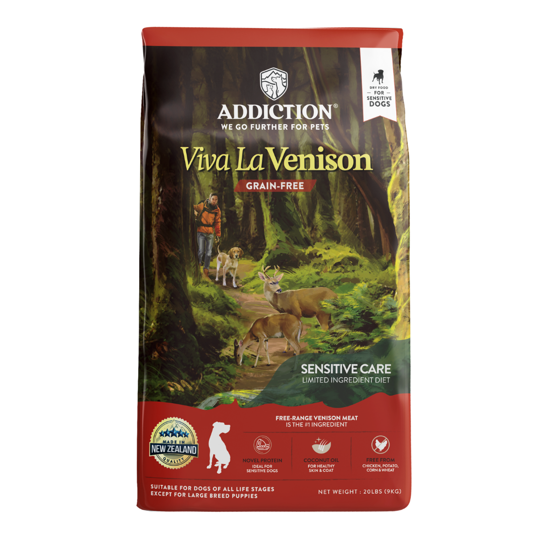 Viva La Venison Dry Dog Food – Addiction Pet Australia