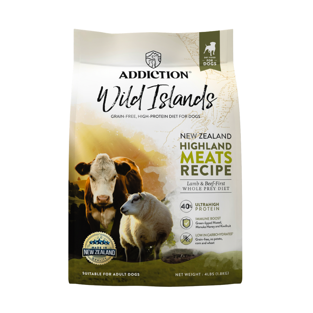 Addiction Wild Islands Highland Meats Dry Dog Food 1.8kg & 9kg | Grain ...