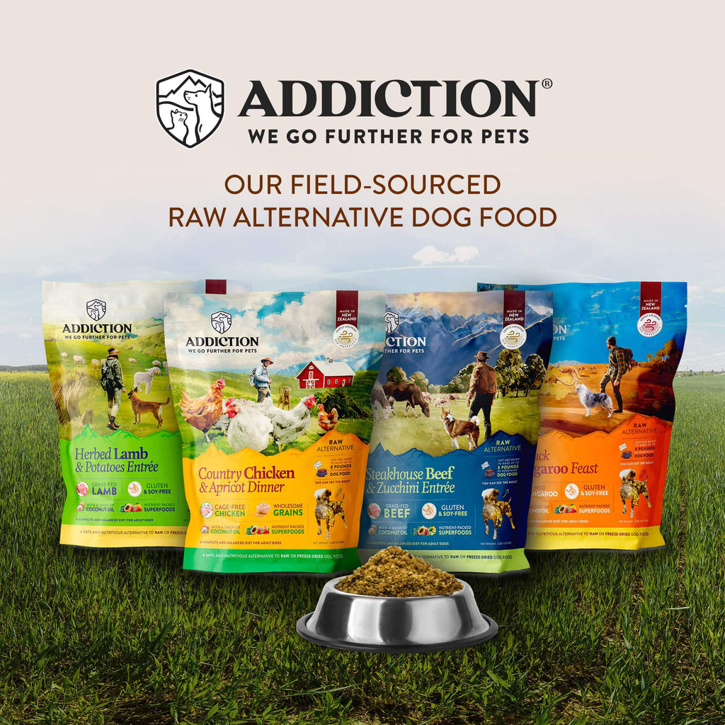 Country Chicken & Apricot Air-Dried Dog Food 910g – Addiction Pet Australia
